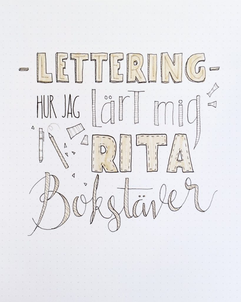 Lettering – Hur jag lärt mig rita bokstäver - Elin Kero